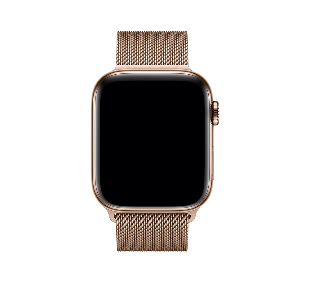 Metal bands : Apple Gold Milanese Loop For Apple Watch 44/42mm
